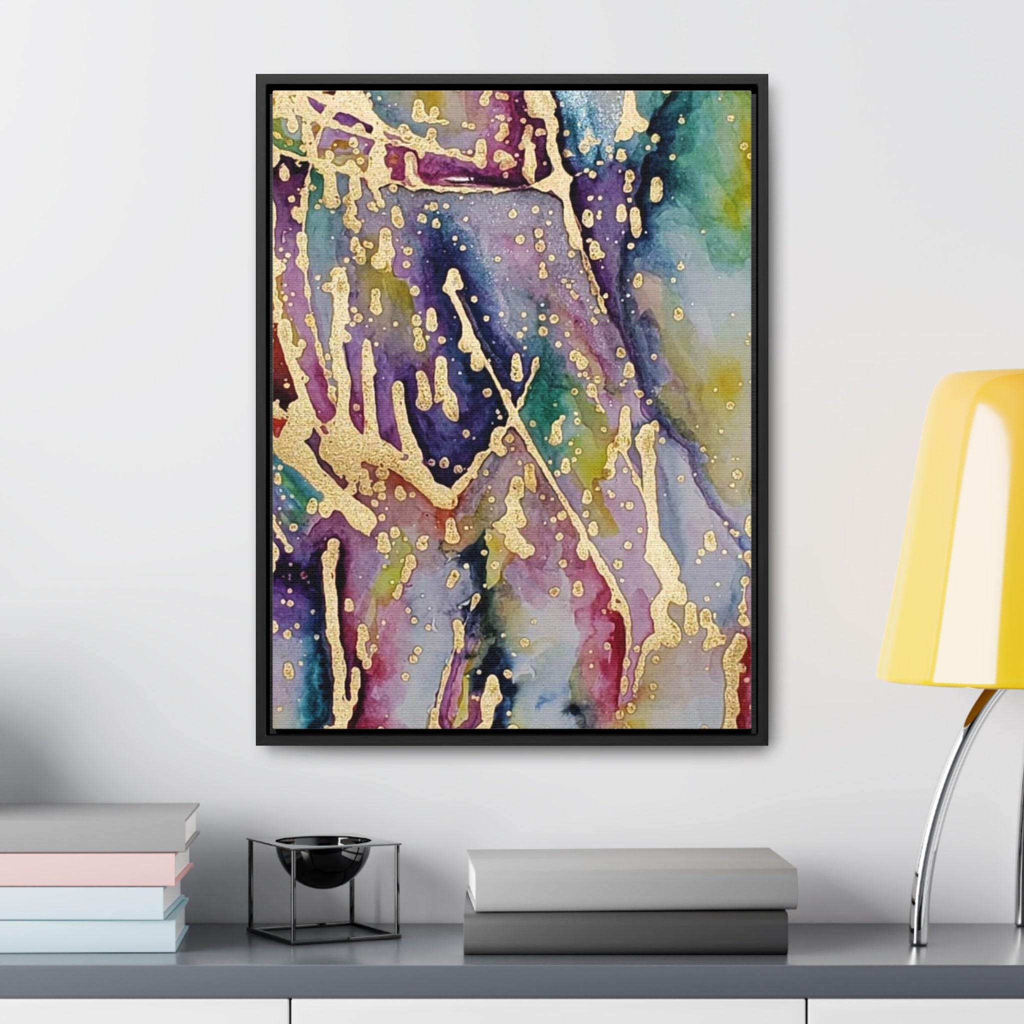 Purple Rain Gallery Canvas Wraps Vertical Frame – Kia Day Design